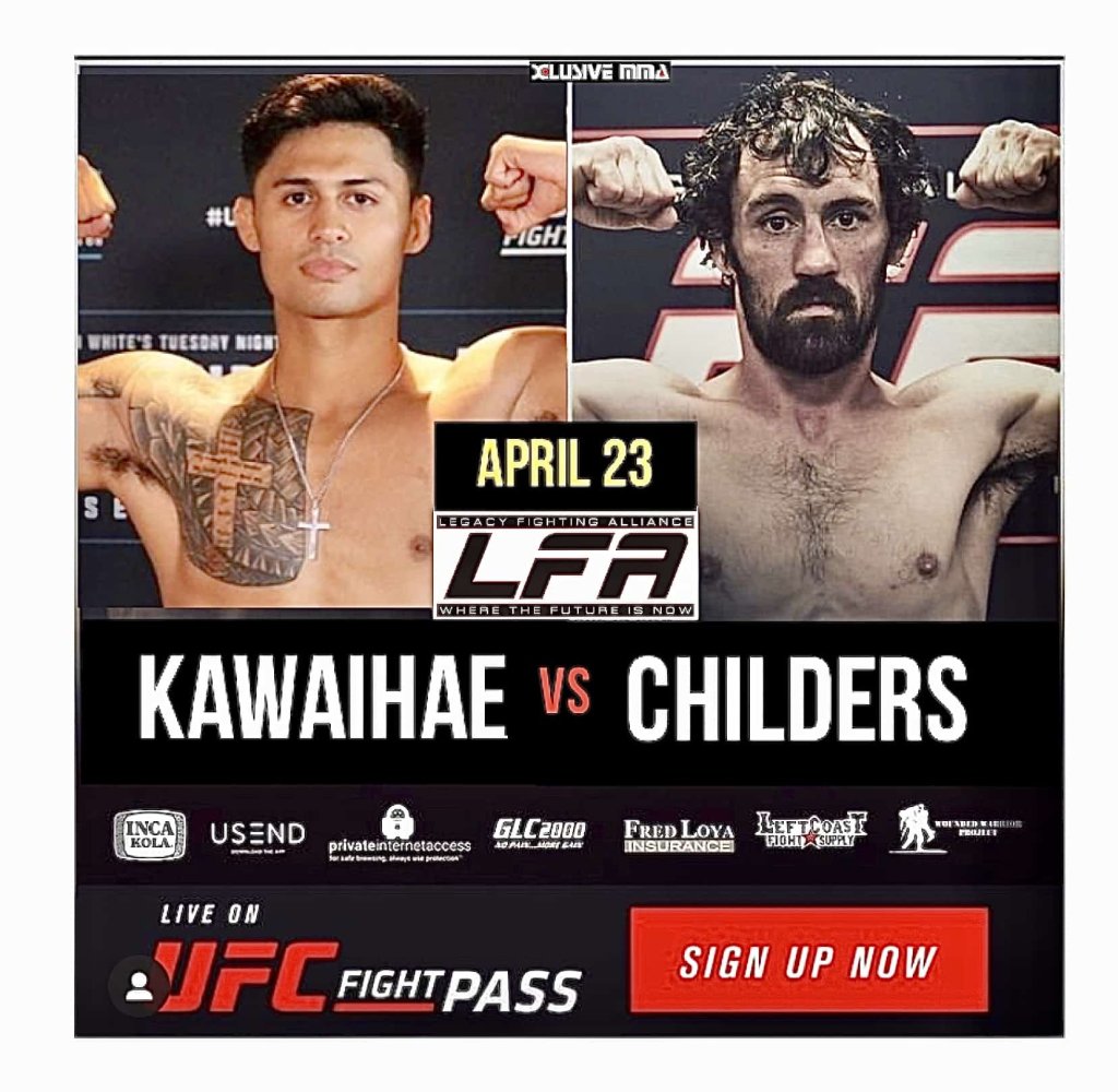 Canaan Kawaihae will be facing Jake Childers at LFA 105 - Hawaii ...